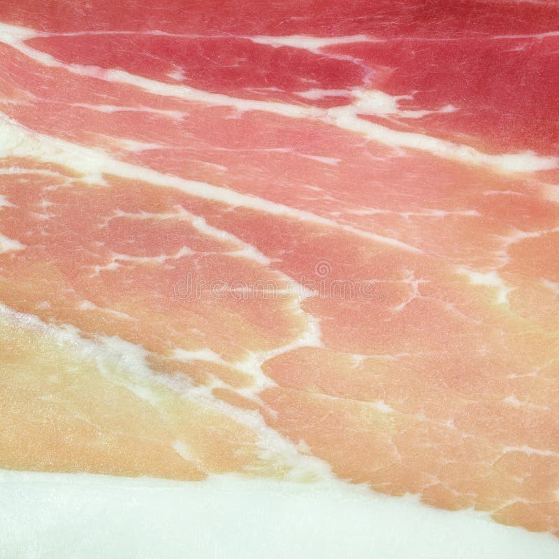 Italian Pork Ham Prosciutto or Cold Cut Background Texture. Stock Photo ...