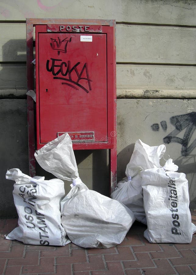 Italian postal service... stock photo. Image of worker - 1405068