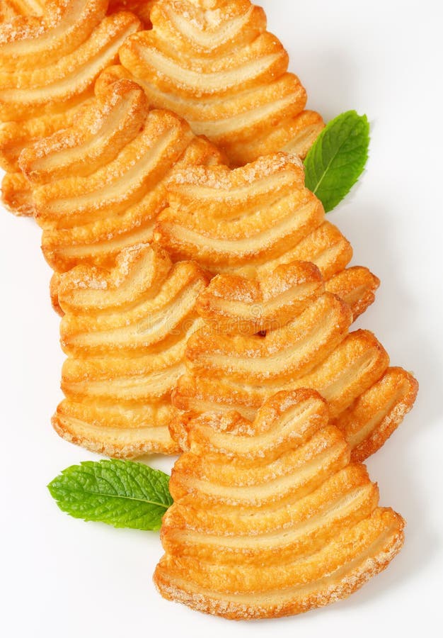 Italian Puff Pastry Cookies Stock Image - Image of white, crunchy: 35493877