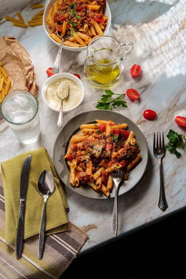 Italian Ragu Alla Bolognese Stock Image - Image of alla, australian ...