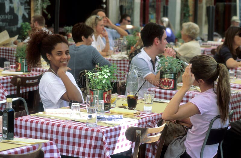 Italian restaurant editorial stock image. Image of rome - 26729984