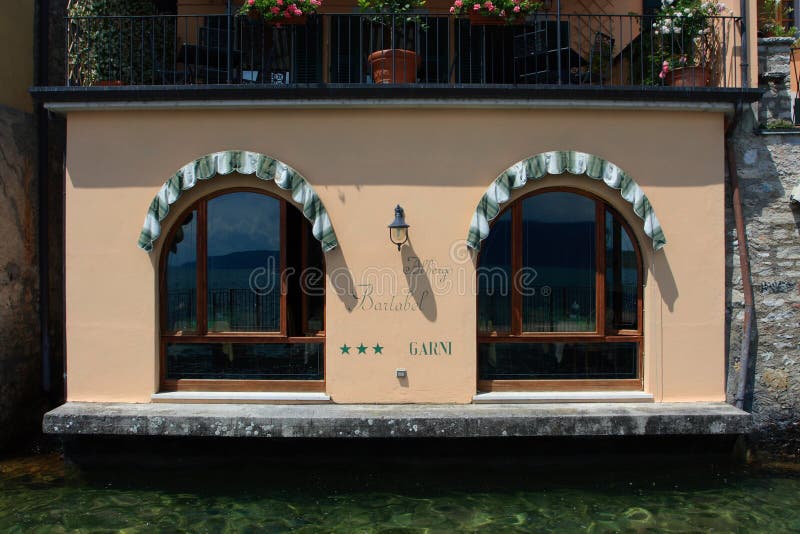 Guidepost - Via Ferrata in Italy Stock Photo - Image of mountains, riva ...