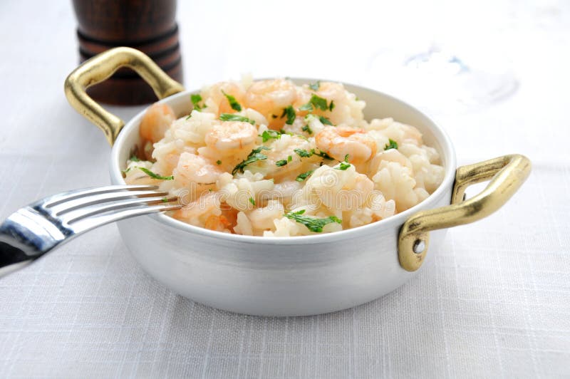 Italian Risotto with fish stock image. Image of healthy - 50962657