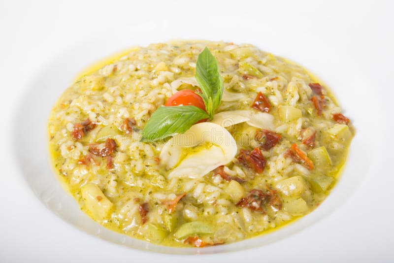 Italian risotto plate stock image. Image of milanese - 73593277