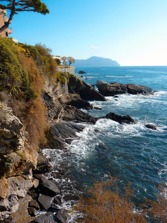 Italian Riviera stock image. Image of liguria, coast - 11988261