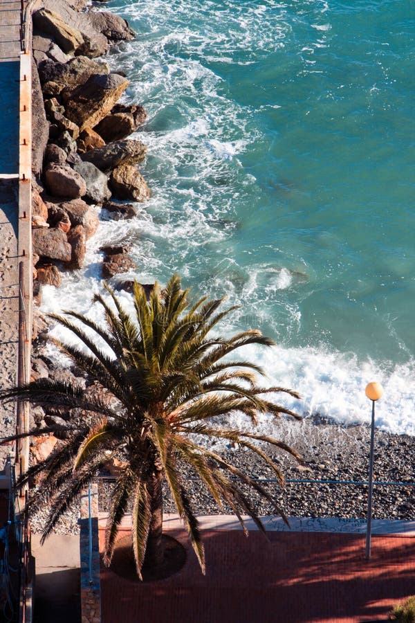 Italian Riviera Villa stock image. Image of promontory - 13918953