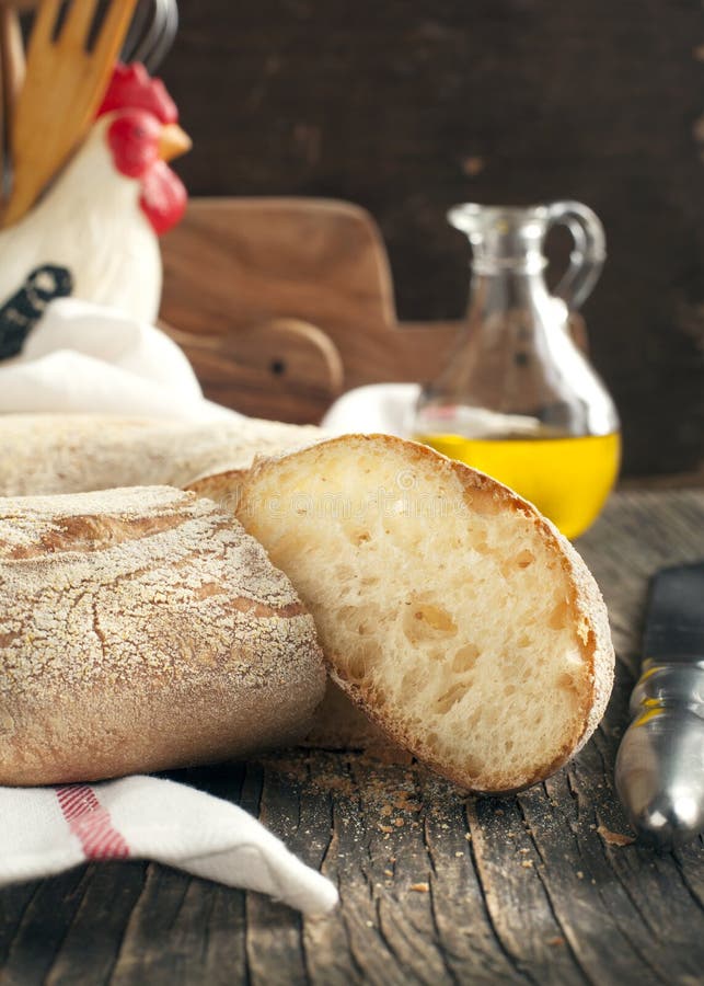 Italian round bread stock image. Image of fresh, round - 37832961