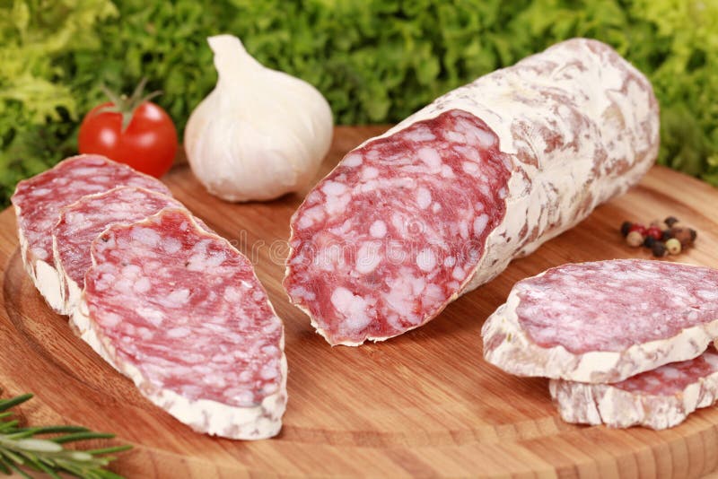 Italian Salami stock photo. Image of pepperoni, italian - 25893258