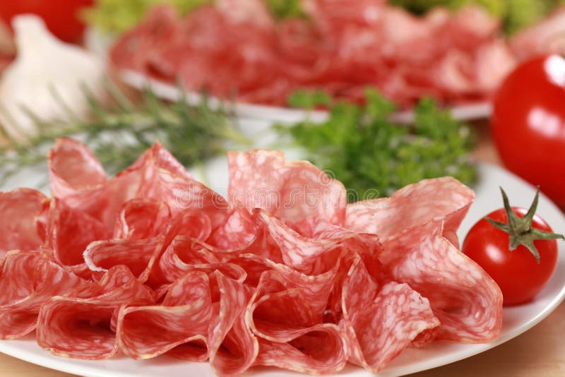 Italian Salami stock photo. Image of pepperoni, italian - 25893258