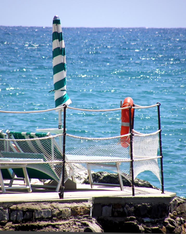Italian sea stock photo. Image of ocean, genoa, umbrella - 10226410