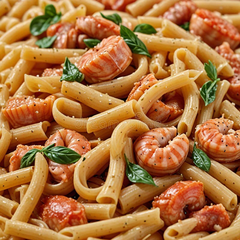 Italian Seafood Pasta stock illustration. Illustration of food - 321214477