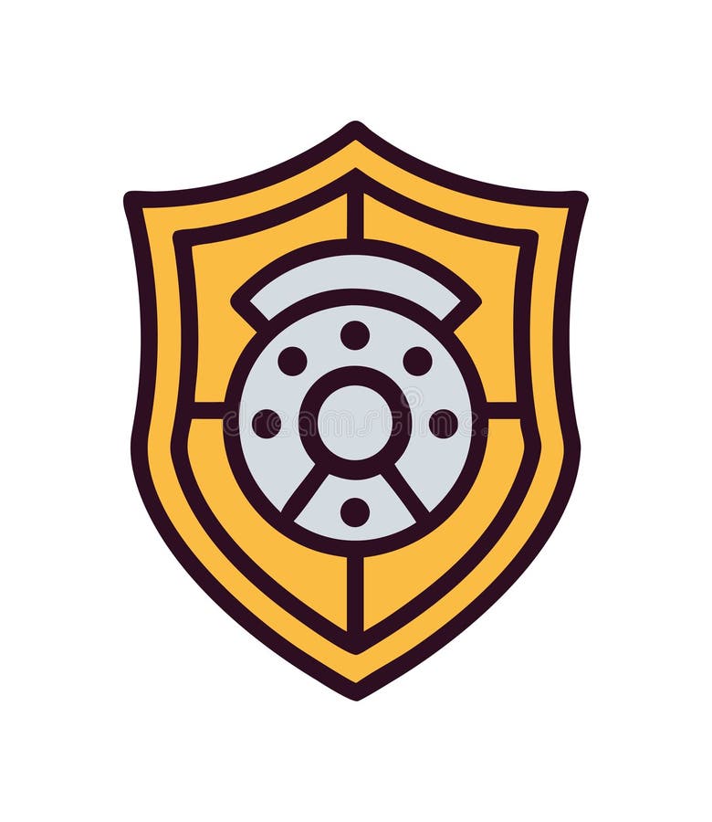 Italian Shield Emblem with Medieval Details Stock Vector - Illustration ...