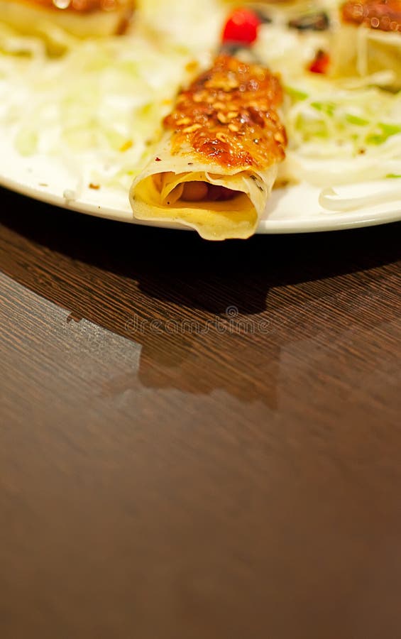 Italian snacks stock photo. Image of smoked, plate, greens - 7428470