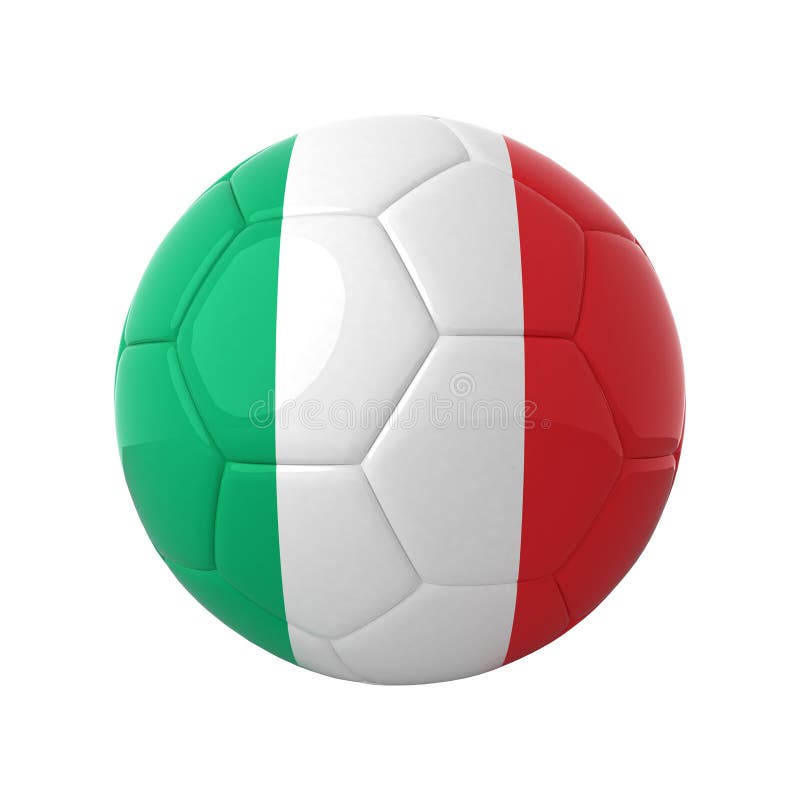 Italy ball flag stock illustration. Illustration of icon - 863616