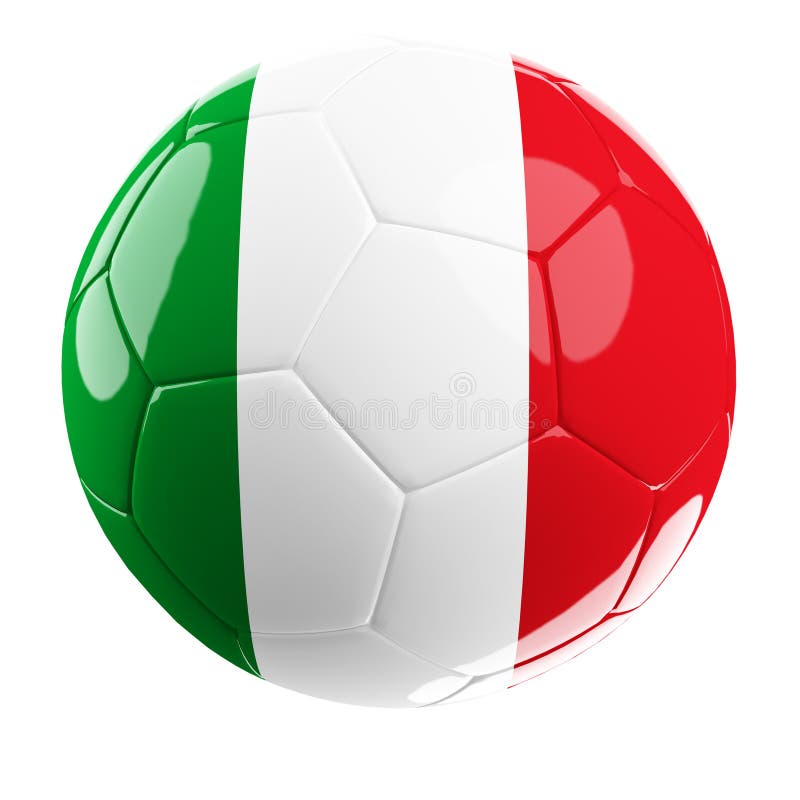 Italian soccer ball stock illustration. Illustration of south - 14353274
