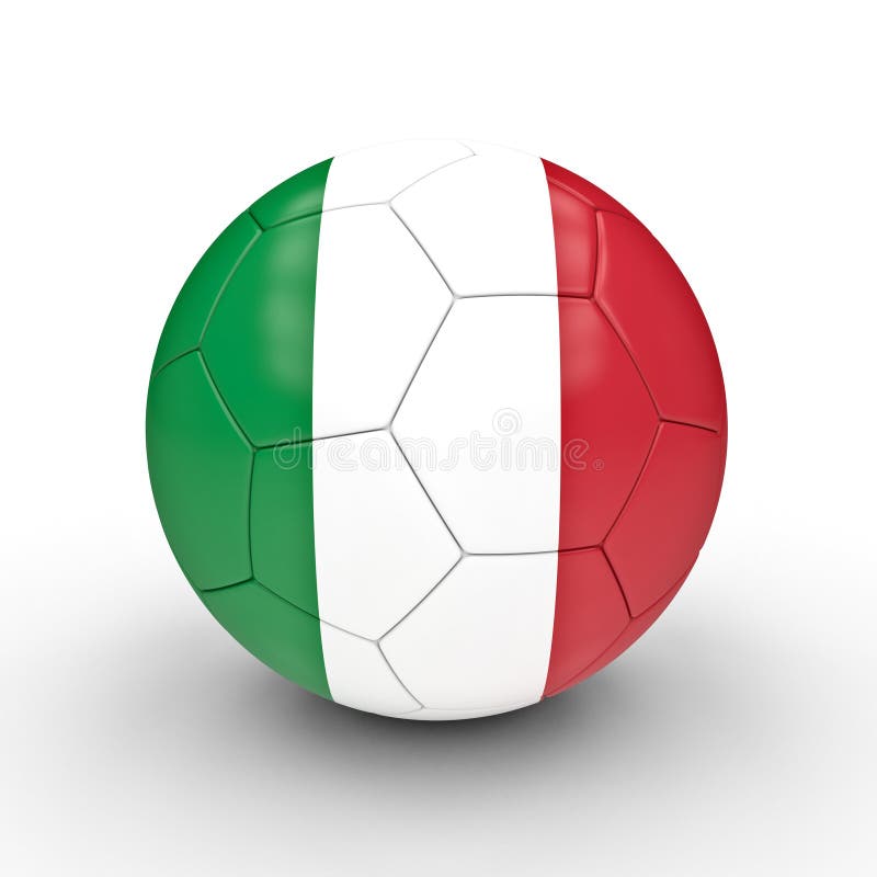 Italian Soccer Ball stock illustration. Illustration of game - 4842564