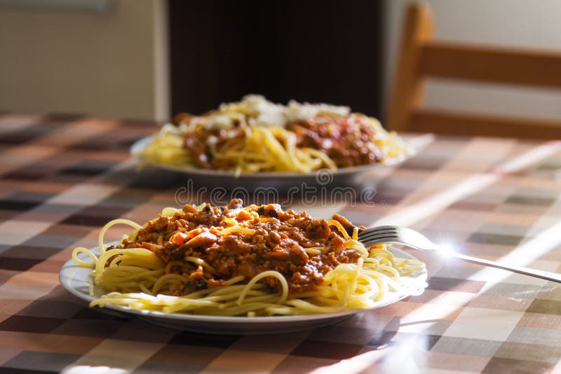 Italian spaghetti stock photo. Image of appetizer, italian - 51707158