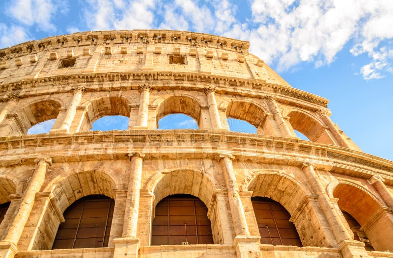ROME, ITALY . Italian Spring Walks. the Spring Sun Illuminating the ...