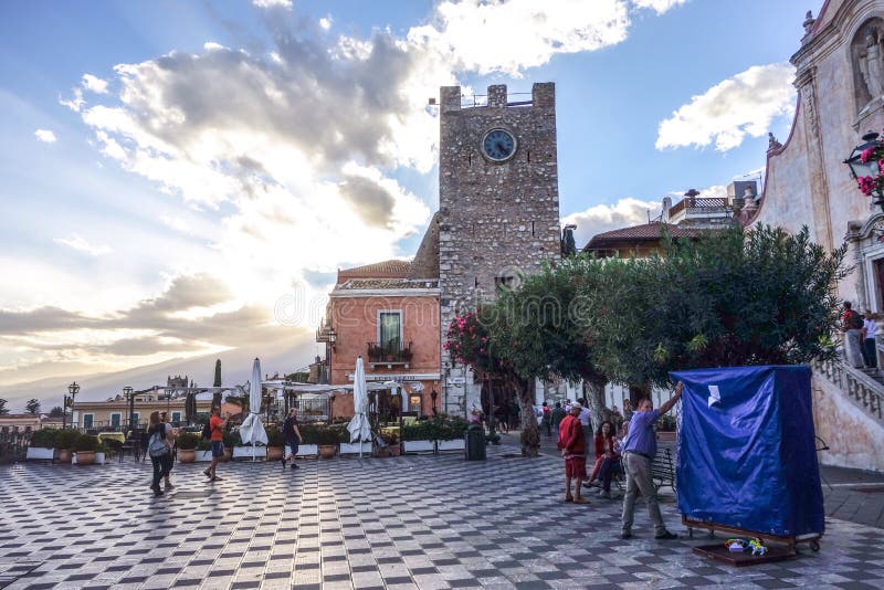 Italian square editorial photo. Image of city, square - 46578206