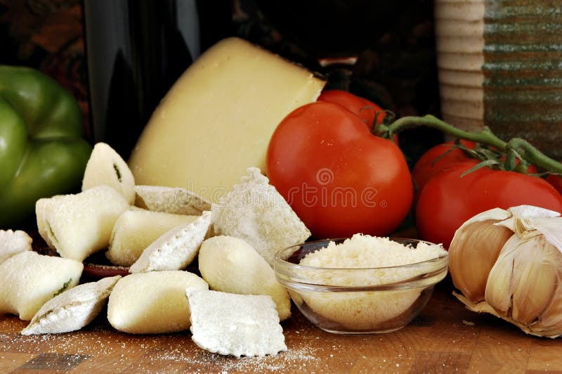 Italian Still Life stock image. Image of ravioli, dinner - 1821281