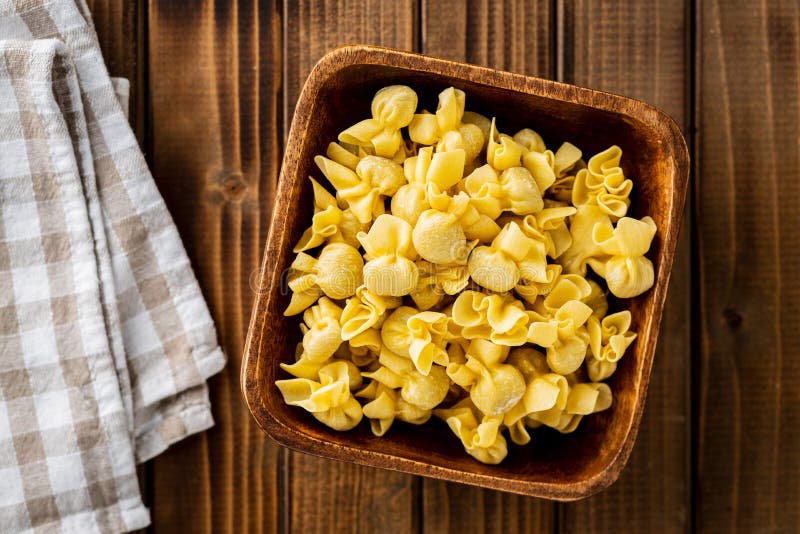 Italian Stuffed Pasta. Sacchettini Pasta Stock Photo - Image of cuisine ...