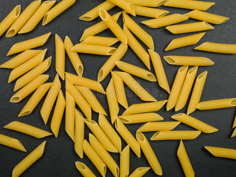 Italian Style Penne Rigate Pasta Stock Image - Image of healthy, eating ...