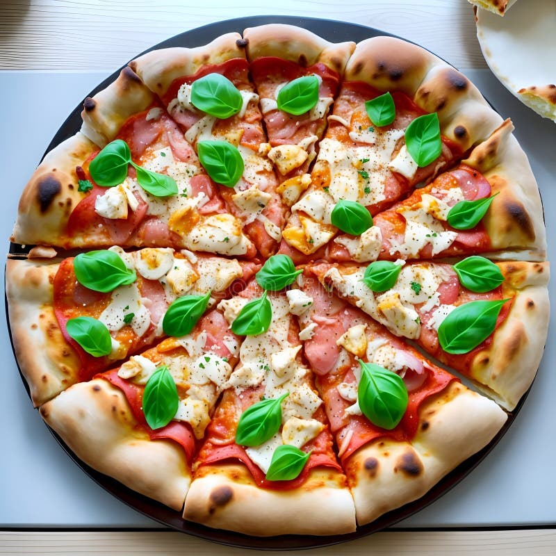 Italian Style Pizza. stock illustration. Illustration of sauce - 276617030