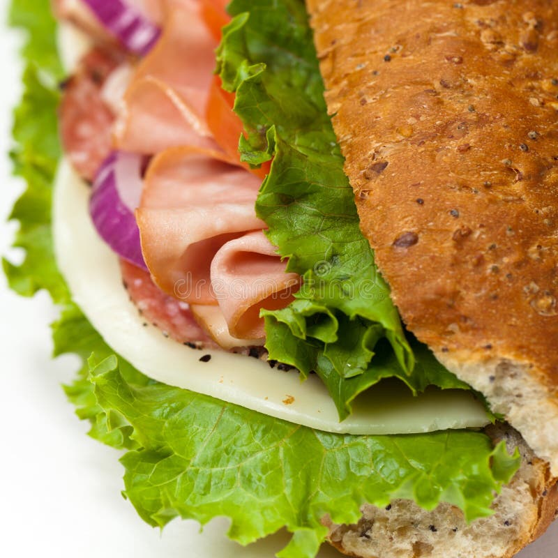Italian Sub Sandwich stock image. Image of meal, cold - 43849073