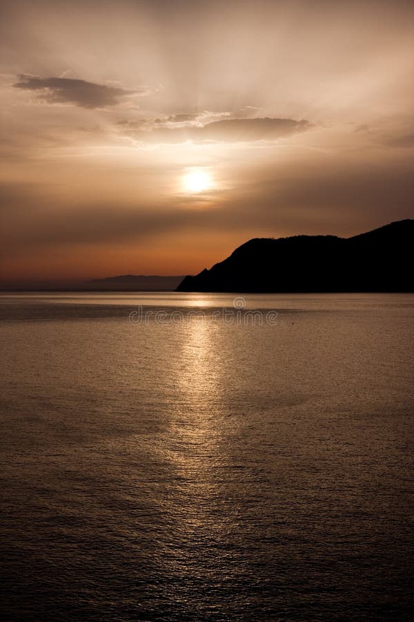 Italian Sunset stock photo. Image of warm, coast, travel - 13232288