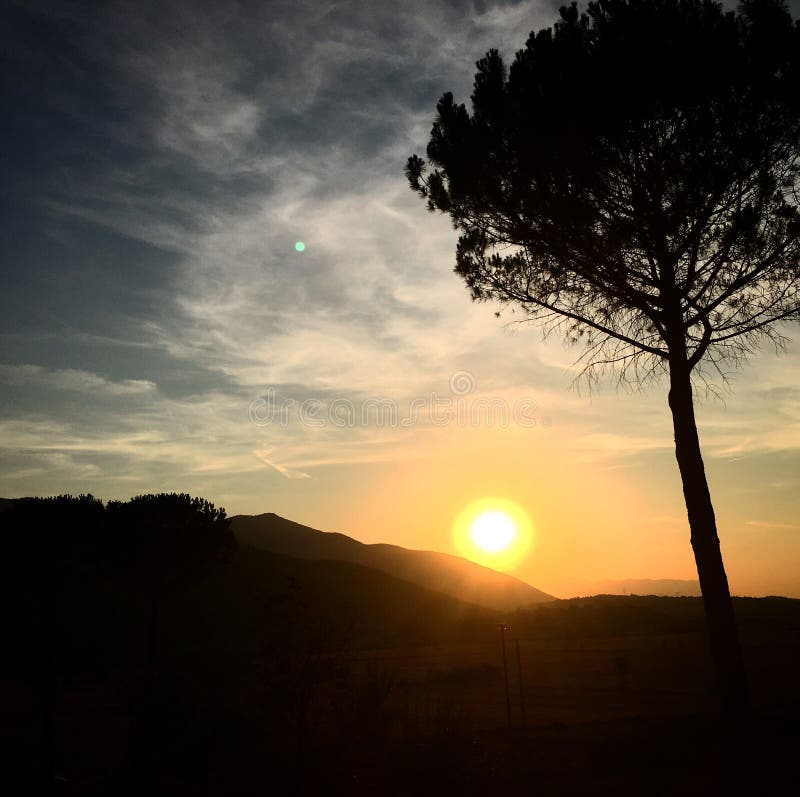 Italian sunset stock photo. Image of landscape, rome - 122579622