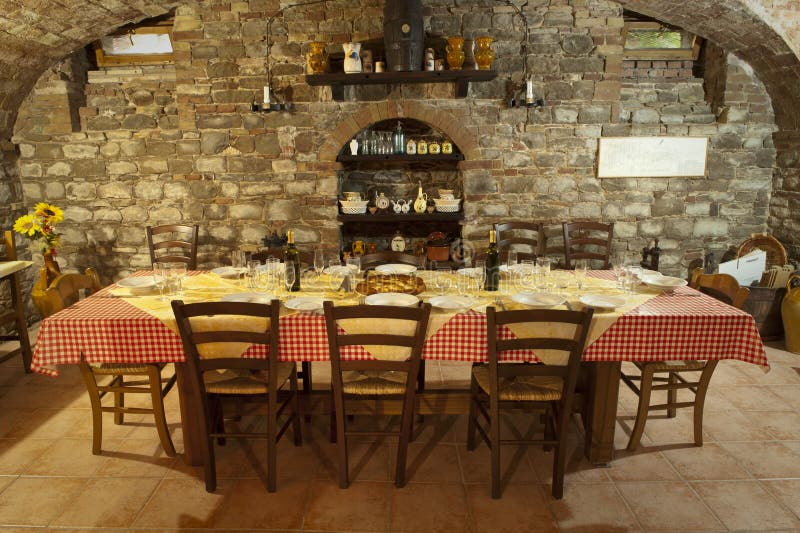 Italian table set for meal editorial photography. Image of southern ...