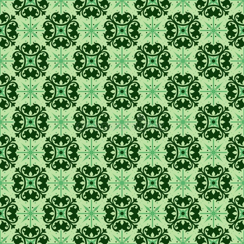 Italian Tile Pattern Vector Seamless with Vintage Ornaments. Talavera ...