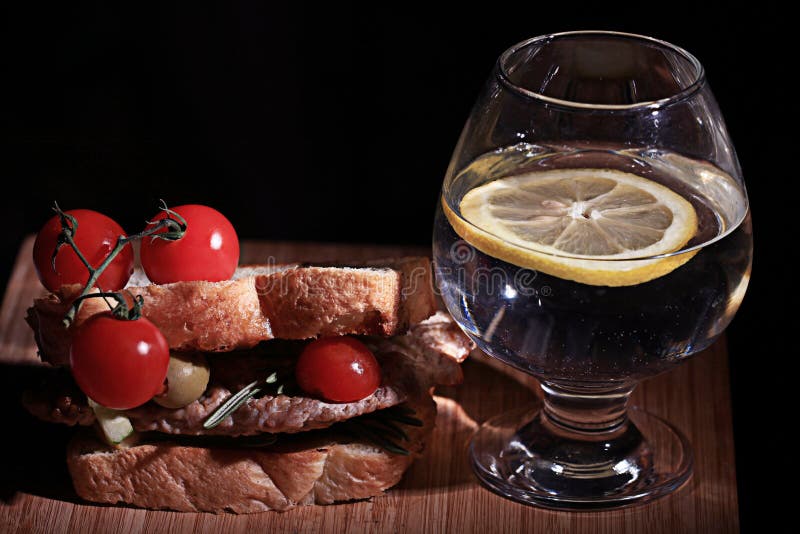 Italian toast with meat stock photo. Image of dish, horseradish - 55157746