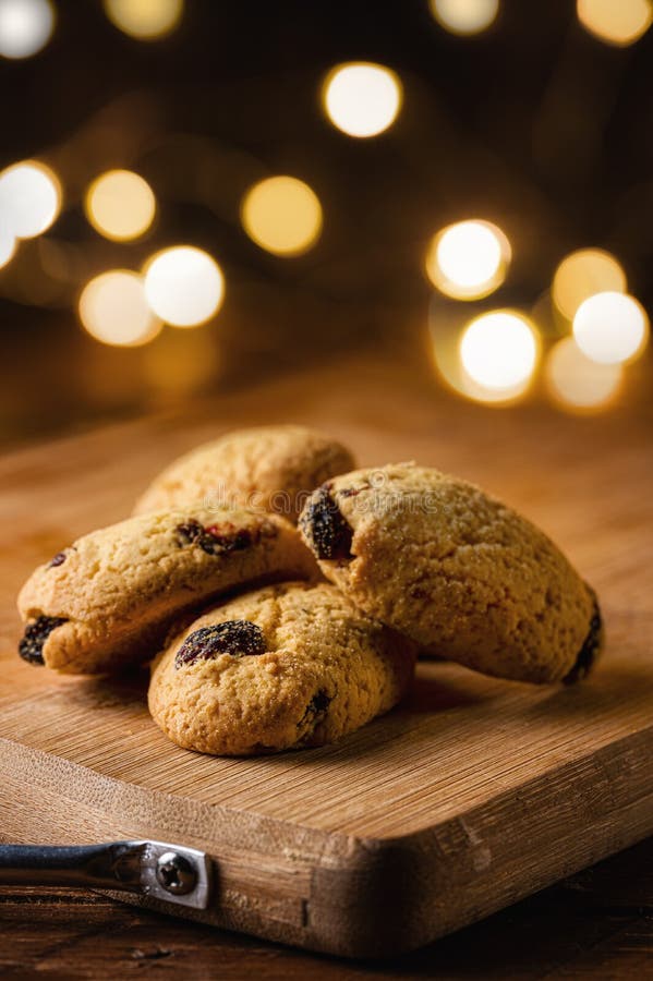 Italian Traditional Biscuits Stock Photo - Image of sugar, panettone ...