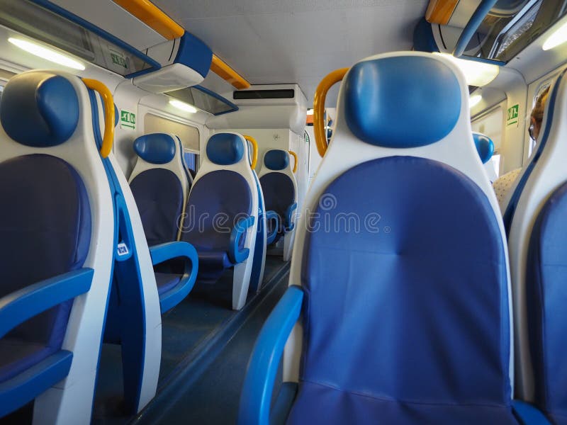Italian train interior stock photo. Image of transport - 98586070