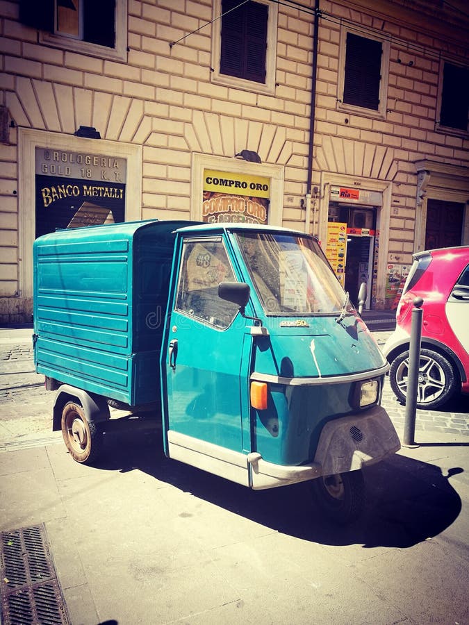 Italian Tuk Tuk editorial photography. Image of tuscany - 96618352