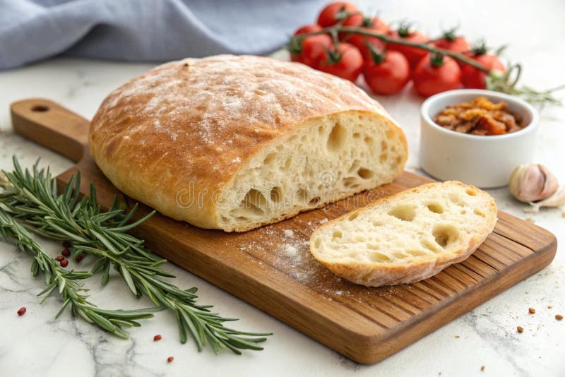 Italian Typical Bread â€ Traditional Rustic Loaf Stock Illustration ...
