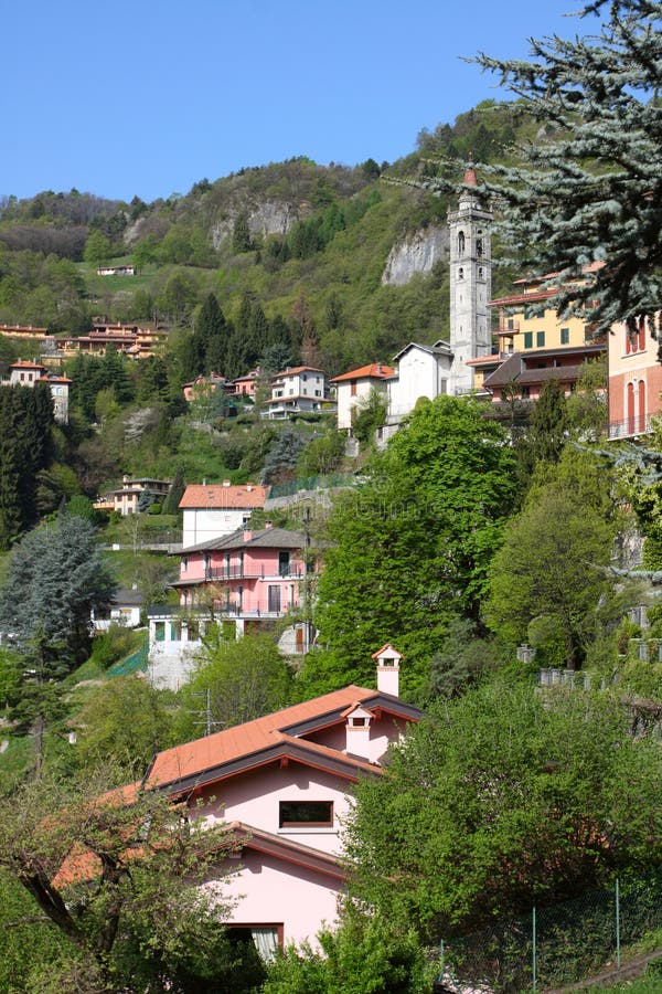 Italian village stock photo. Image of europe, spring - 19544972