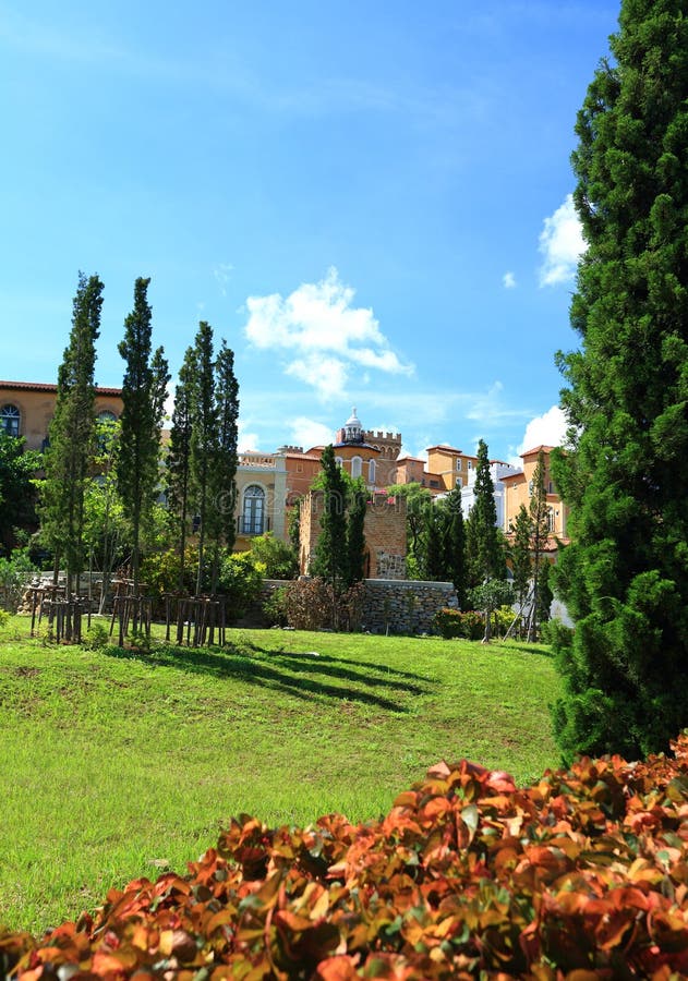 Italian village style stock photo. Image of vintage, town - 54397332