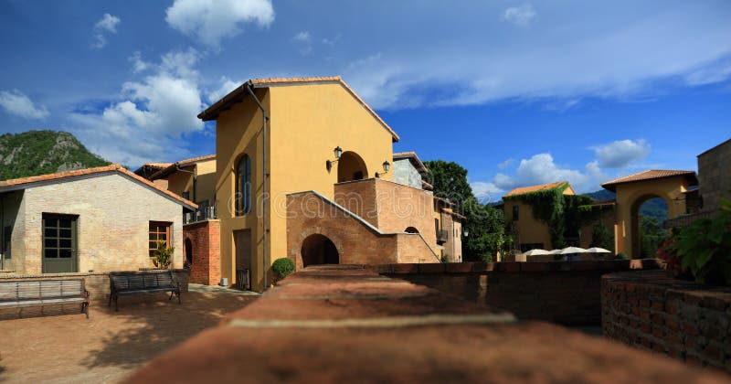 Italian village style stock photo. Image of toscana, tuscan - 54940512