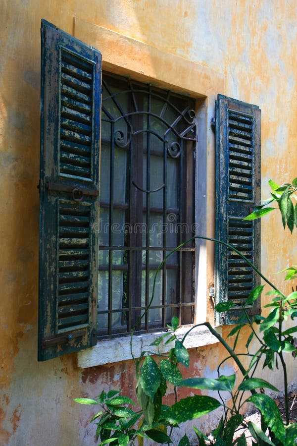 Old Italian window stock photo. Image of italy, abstract - 3848792