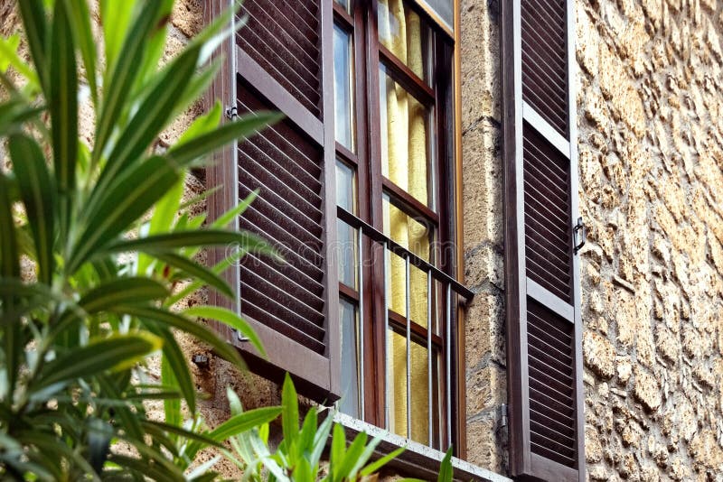 Italian Windows with Shutters Stock Photo - Image of region ...