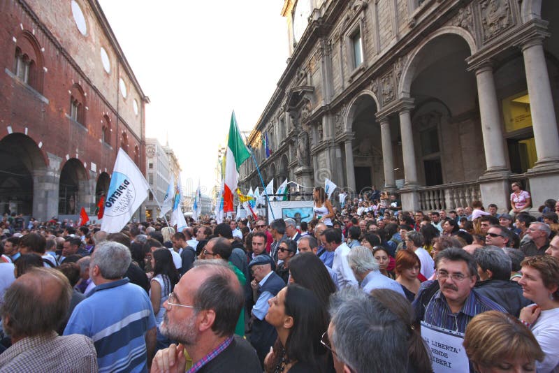 Italians Rally for Press Freedom Editorial Photo - Image of press ...