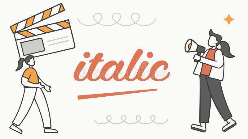 Italic Text Style Effect, Typography Design, Italic Font, Text Style ...