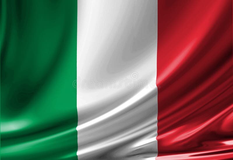 Italienische Flagge stock abbildung. Illustration von nation - 4613177