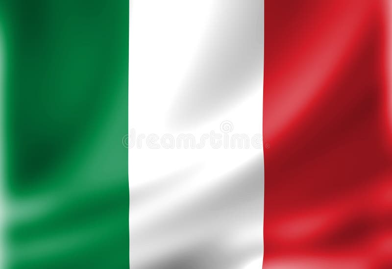 Italienische Flagge stock abbildung. Illustration von bewegen - 6243979
