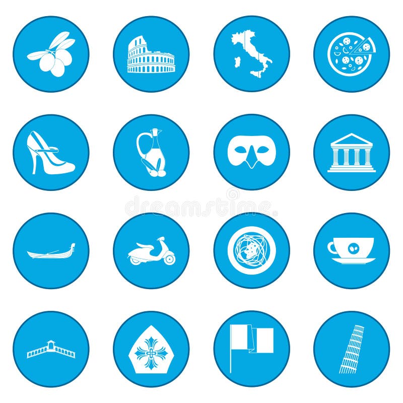 Italy black icon blue stock vector. Illustration of gladiator - 93050510