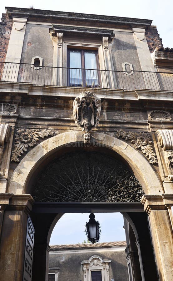 Italy, Catania Ancient Building and Infrastructure Stock Image - Image ...