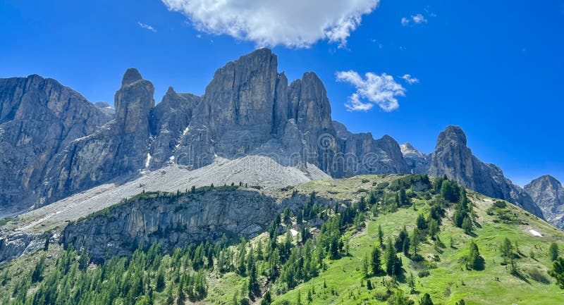 The Beautiful Scenery Around the Dolomites in Italy Stock Photo - Image ...