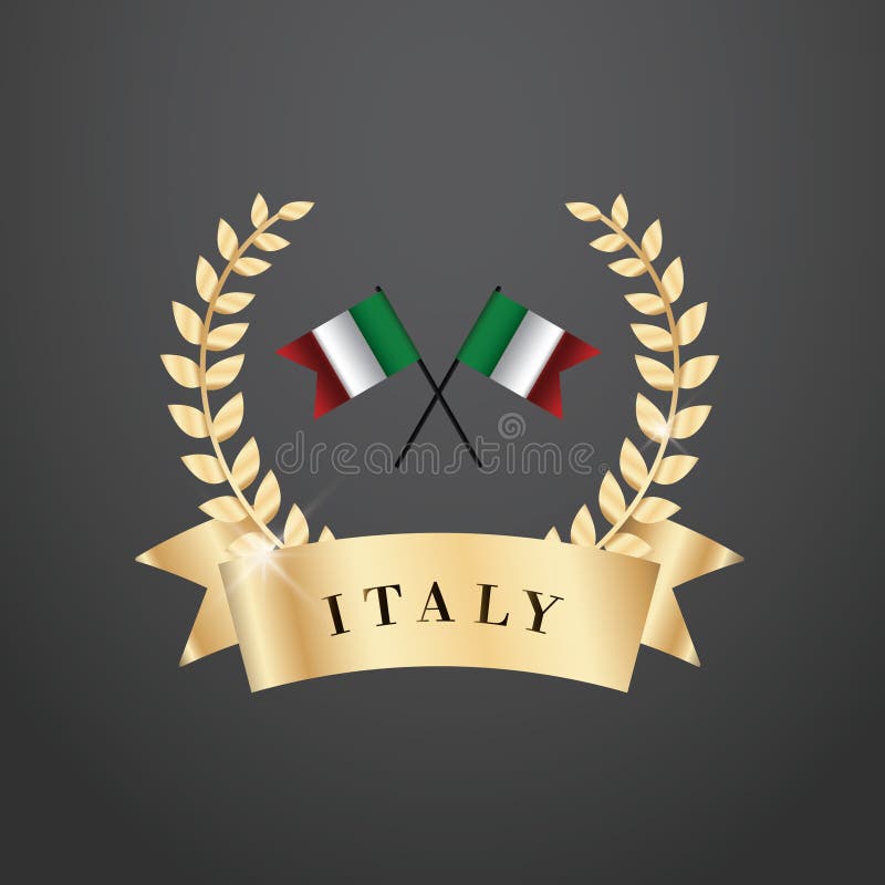 Italy Emblem. Vector Illustration Decorative Design Stock Vector ...